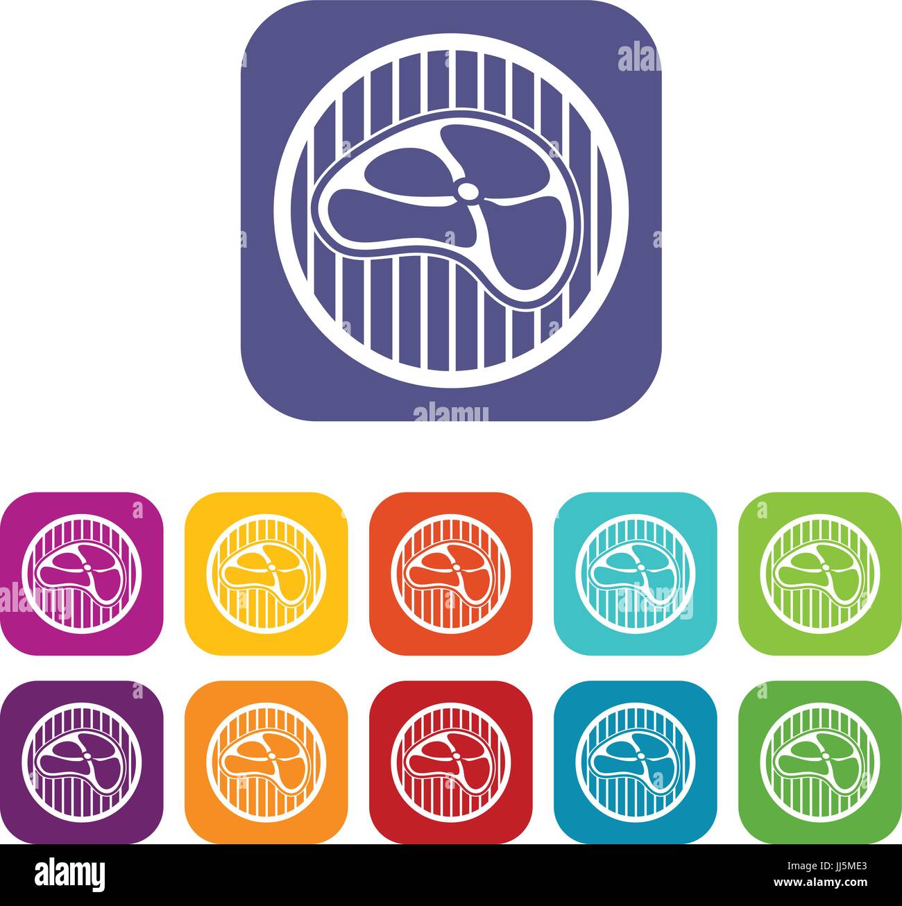 Steak icons set Stock Vector Image & Art - Alamy