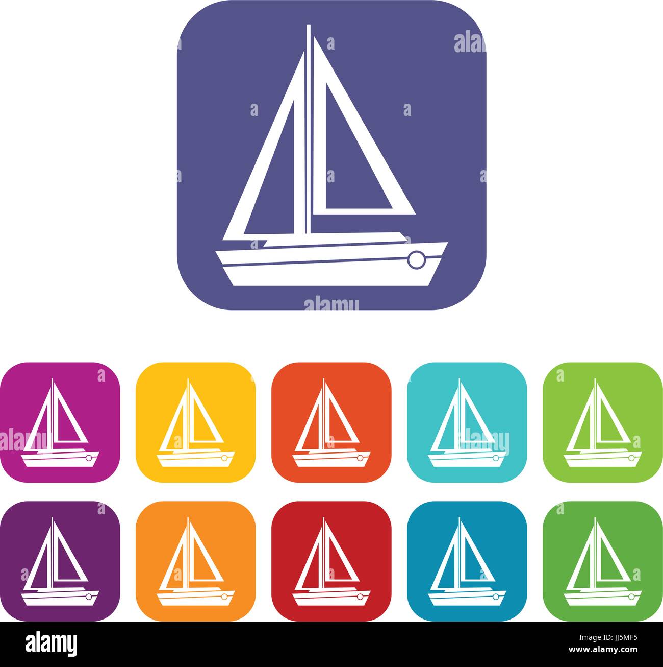 Small boat icons set Stock Vector Image & Art - Alamy