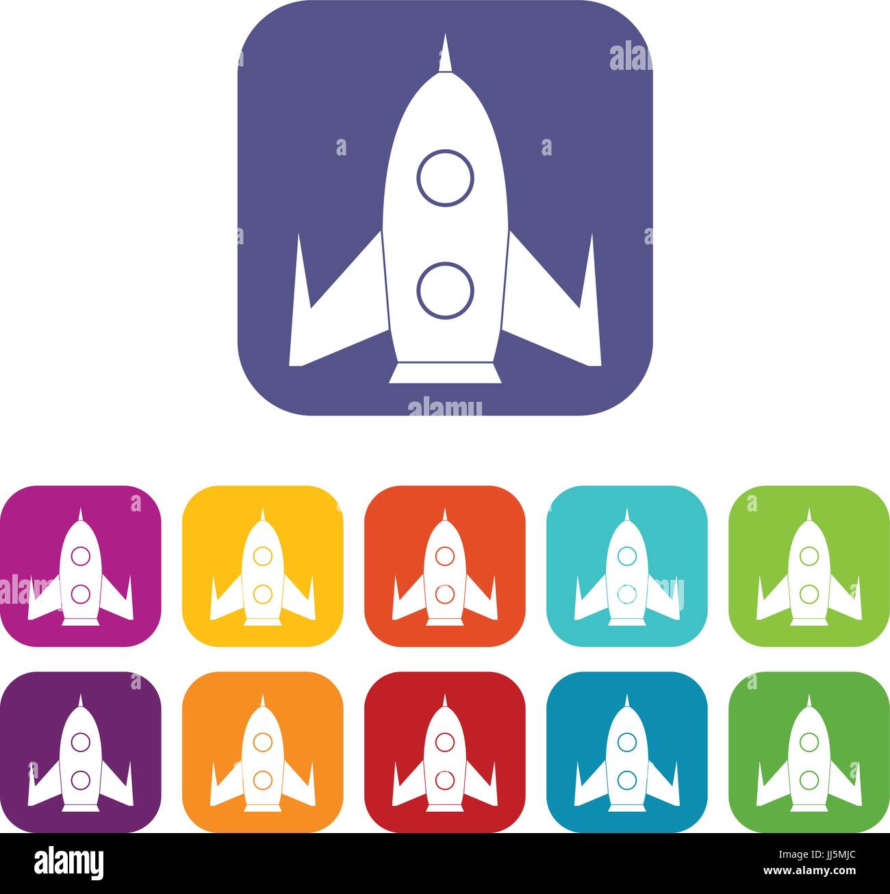 Rocket icons set Stock Vector Image & Art - Alamy