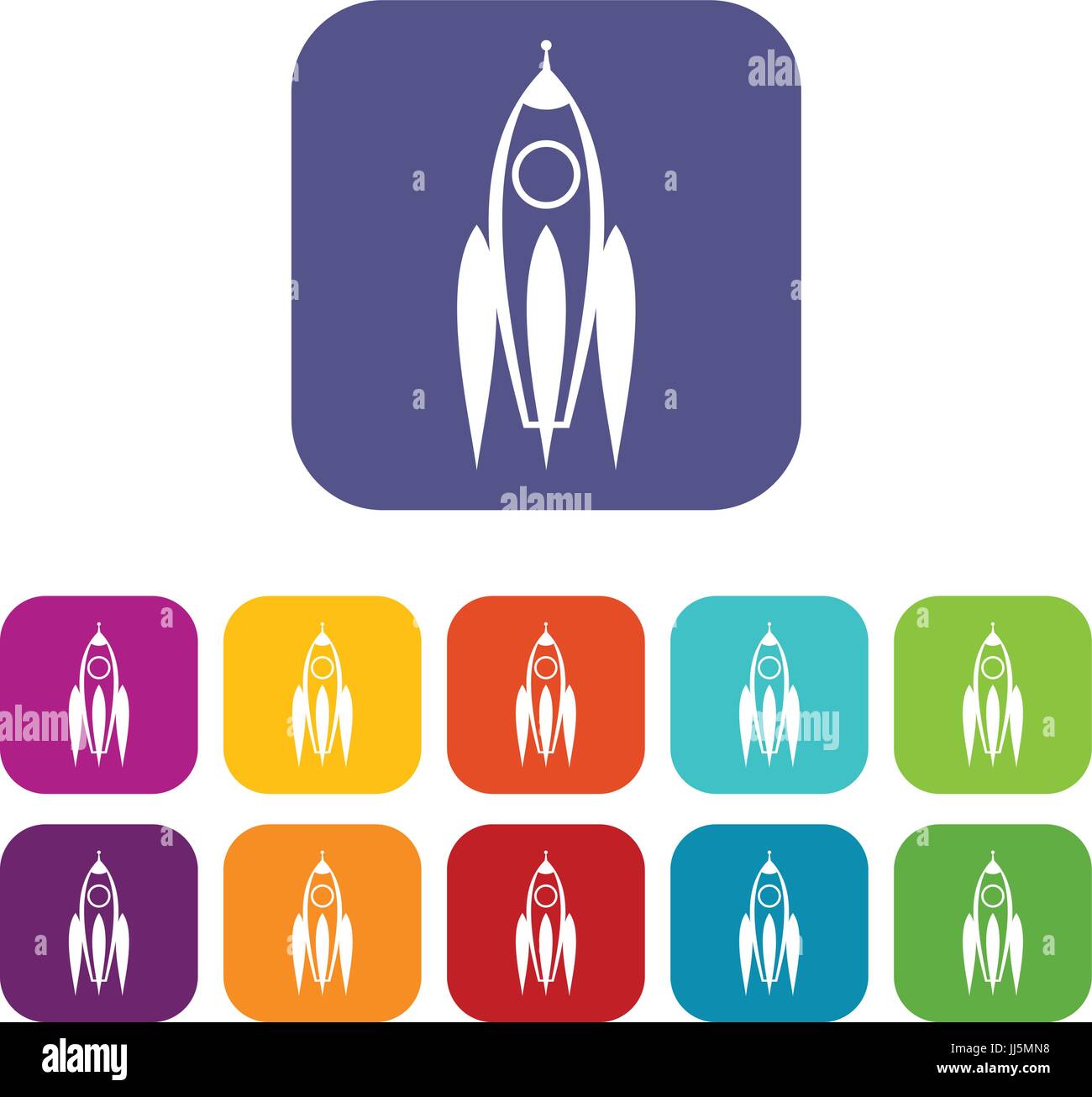 Rocket icons set Stock Vector Image & Art - Alamy