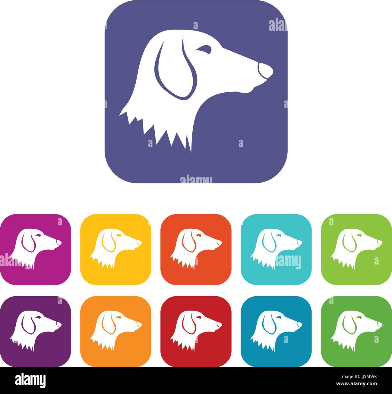 Dachshund dog icons set Stock Vector Image & Art - Alamy
