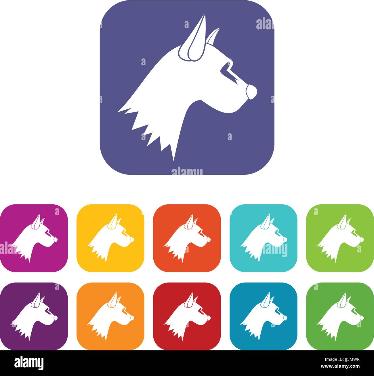 Dog icons set Stock Vector Image & Art - Alamy