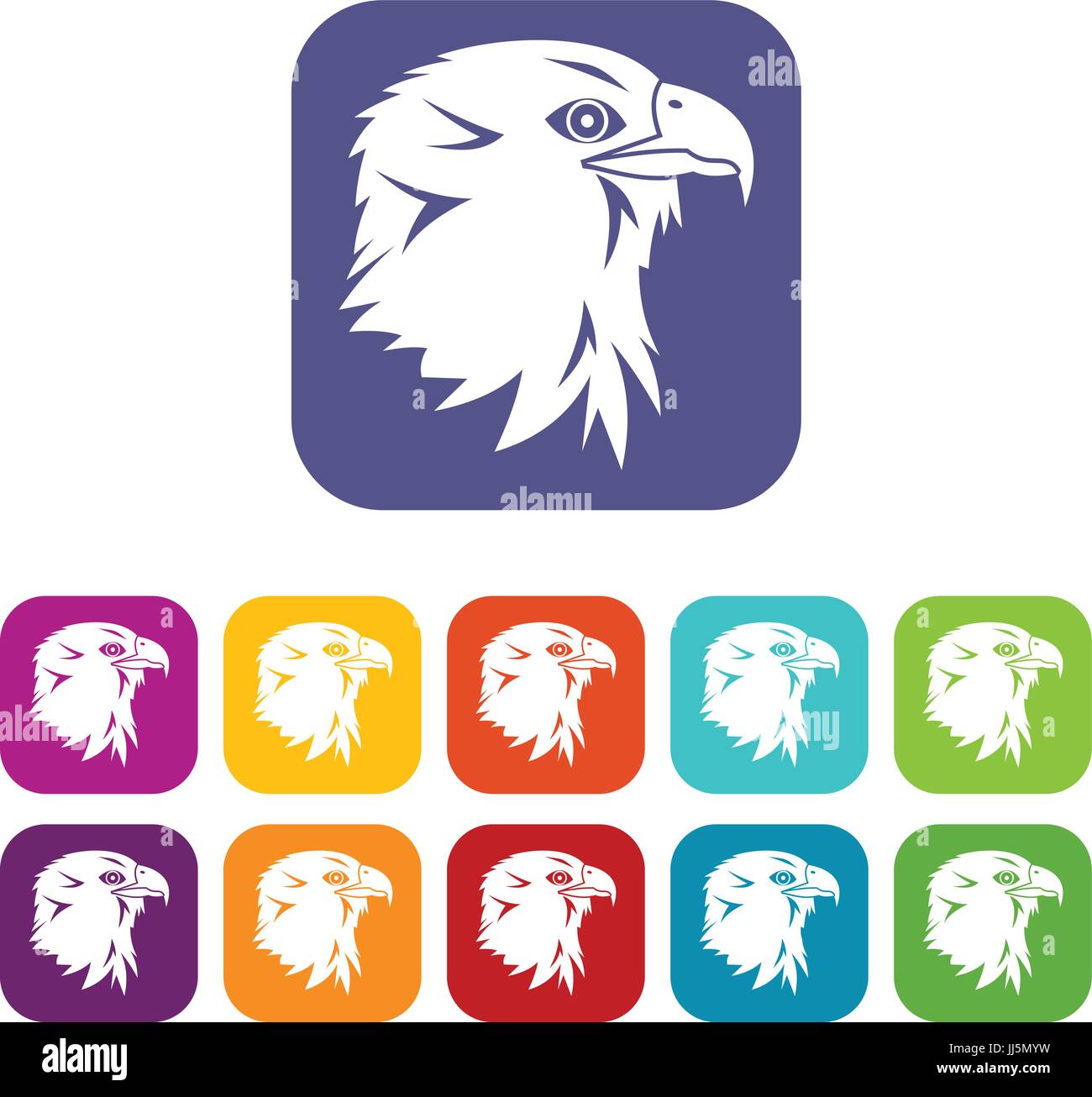 Eagle icons set Stock Vector Image & Art - Alamy