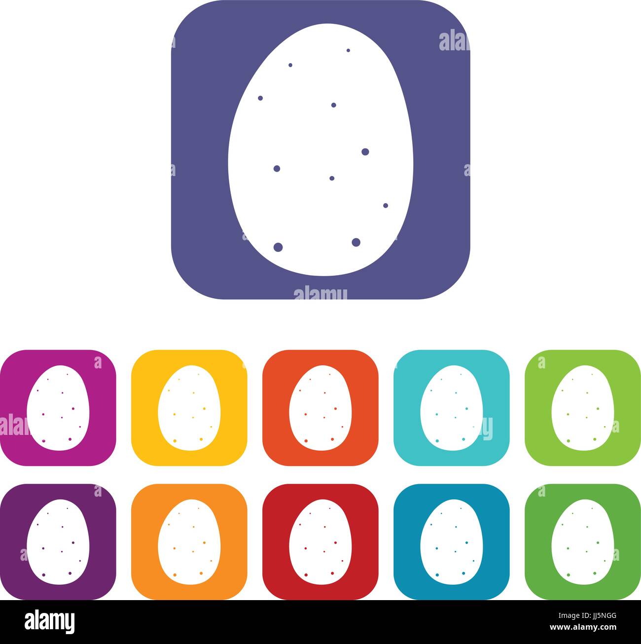 Fresh potato icons set Stock Vector Image & Art - Alamy