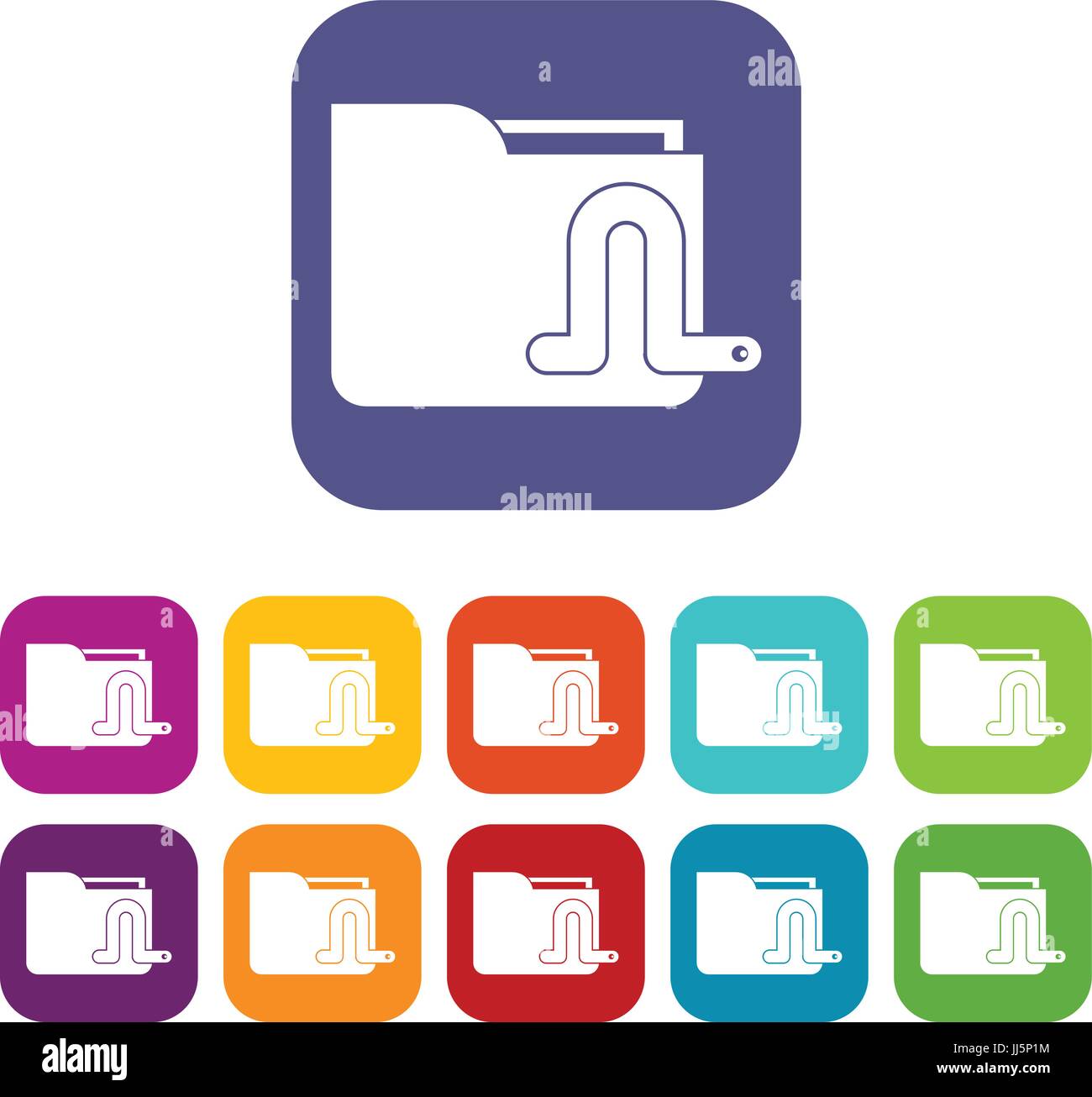 Computer worm icons set Stock Vector Image & Art - Alamy