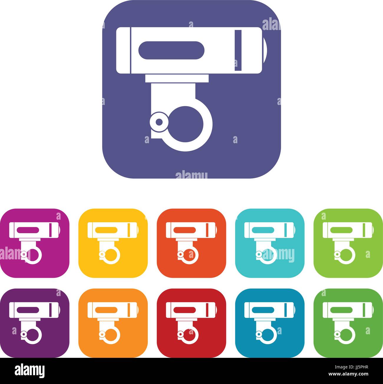 Bike light icons set Stock Vector Image & Art - Alamy