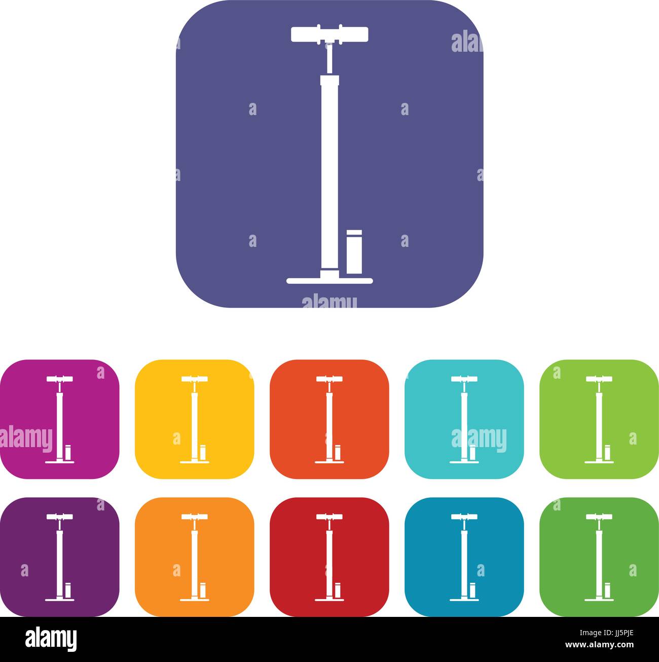 Bicycle pump icons set Stock Vector Image & Art - Alamy