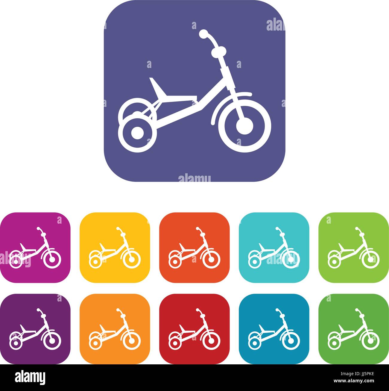 Tricycle icons set Stock Vector Image & Art - Alamy