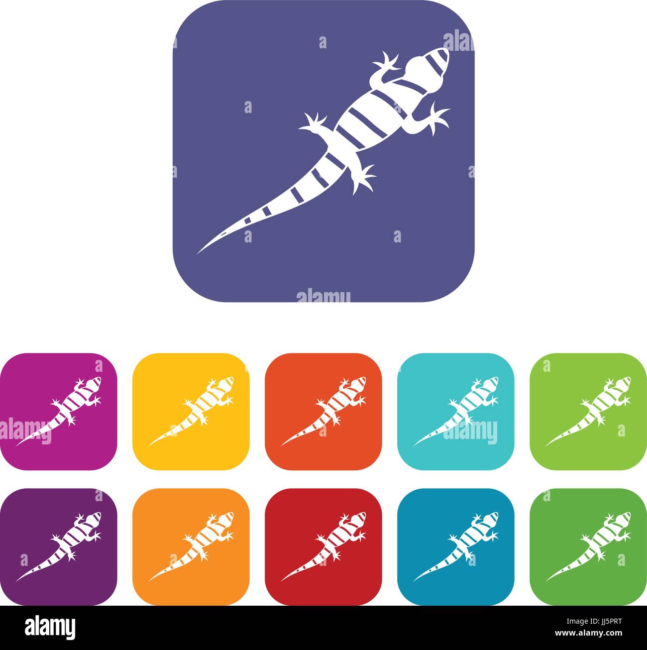 Lizard icons set Stock Vector Image & Art - Alamy
