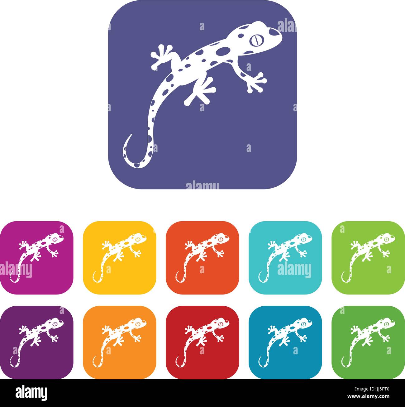 Chameleon icons set Stock Vector Image & Art - Alamy