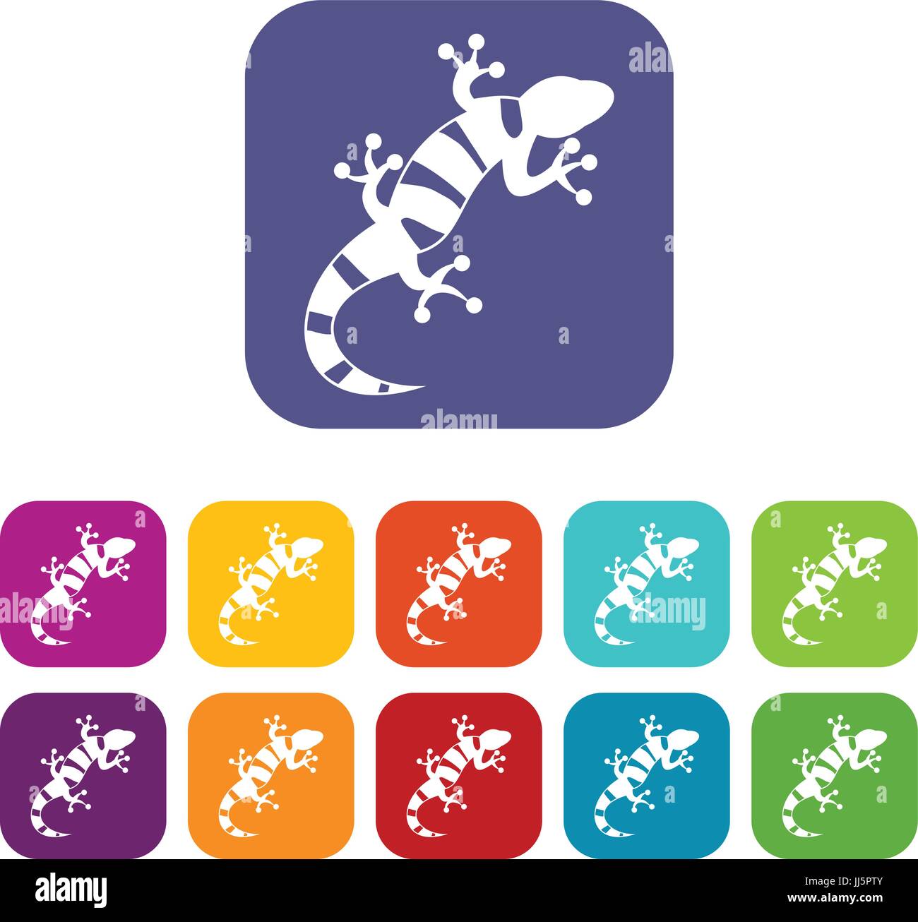 Lizard icons set Stock Vector Image & Art - Alamy
