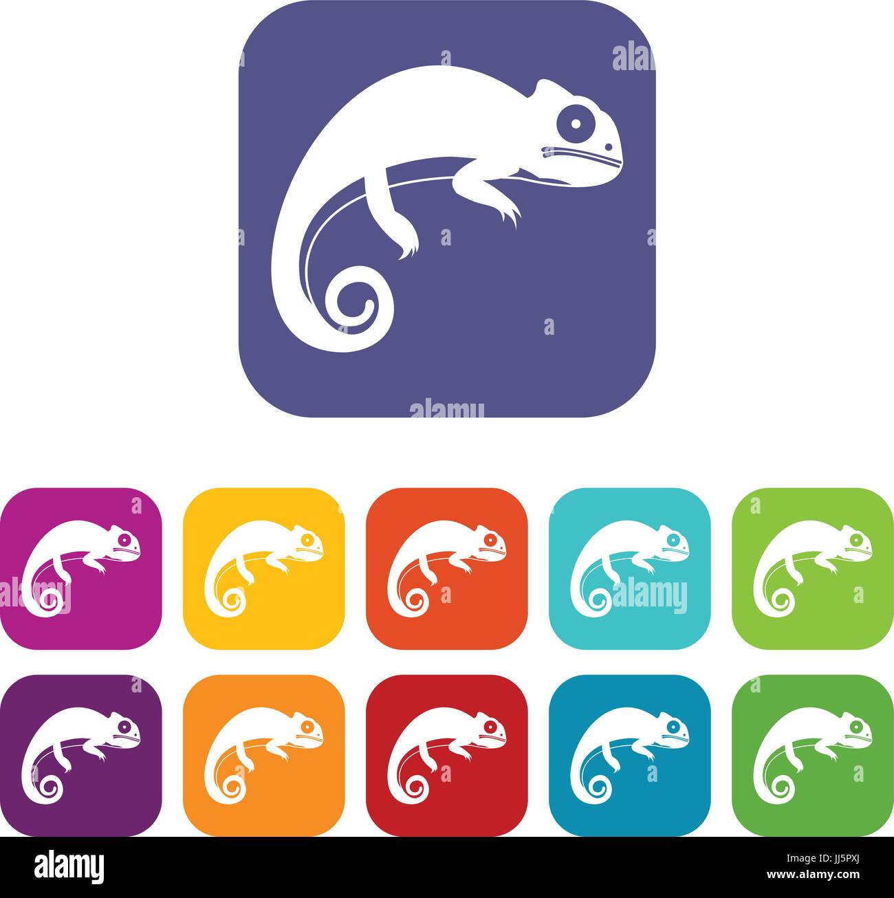 Chameleon body Stock Vector Images - Alamy