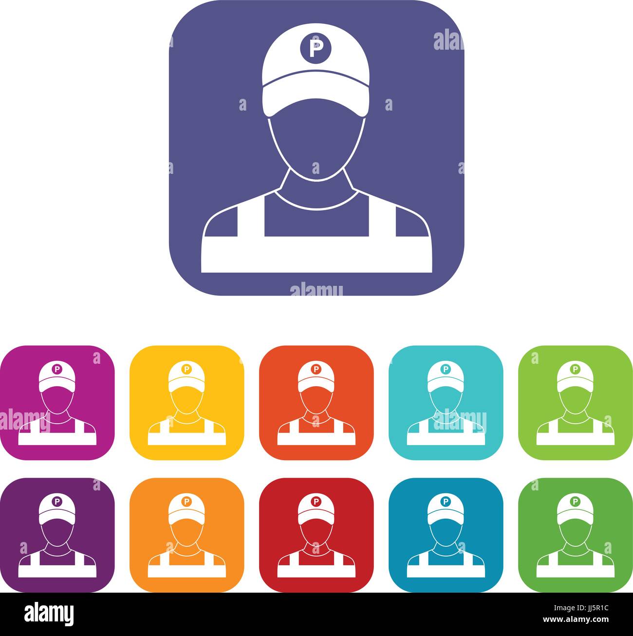 Employee parking sign Stock Vector Images - Alamy