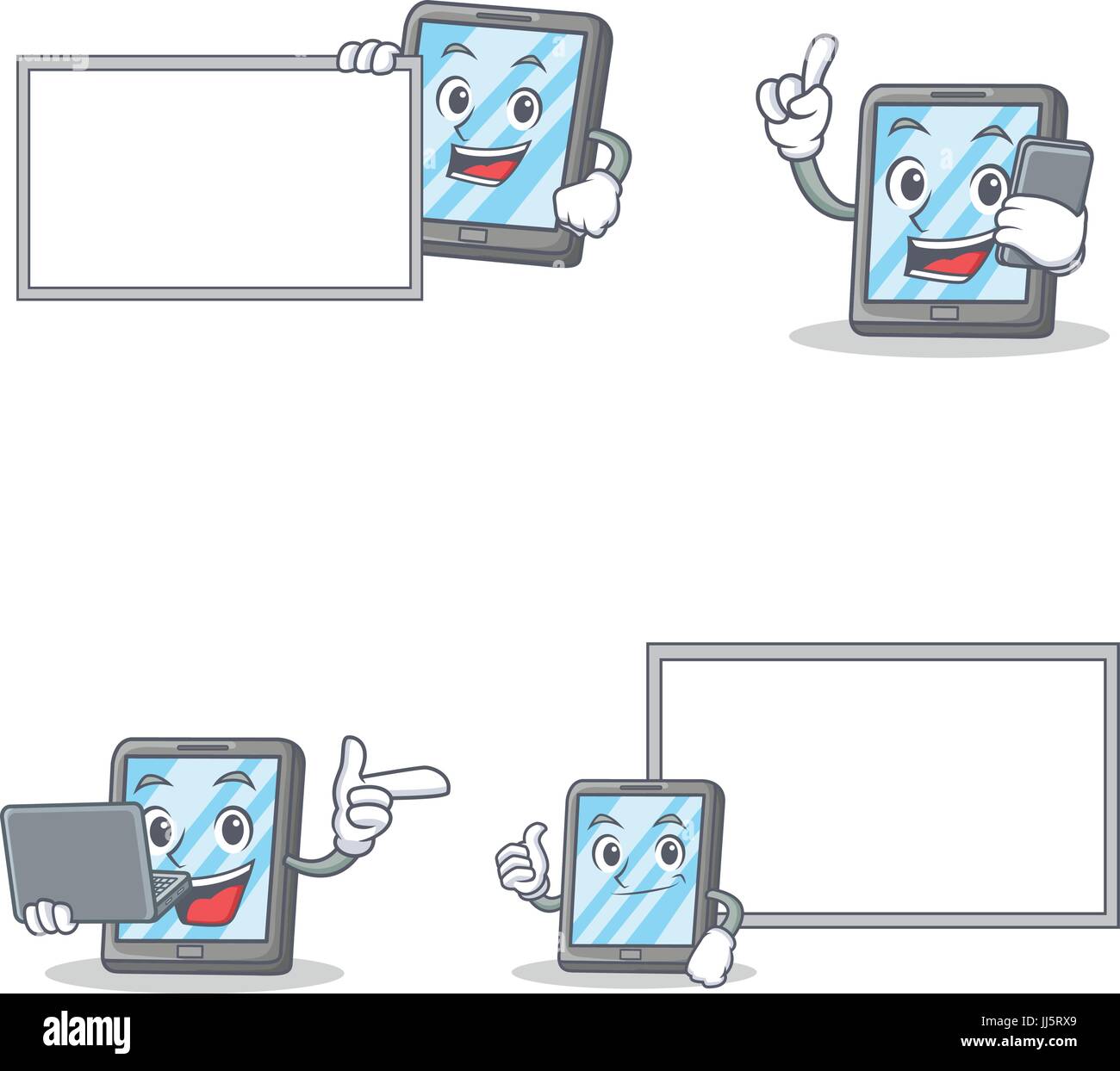 Laptop phone call smile Stock Vector Images - Alamy