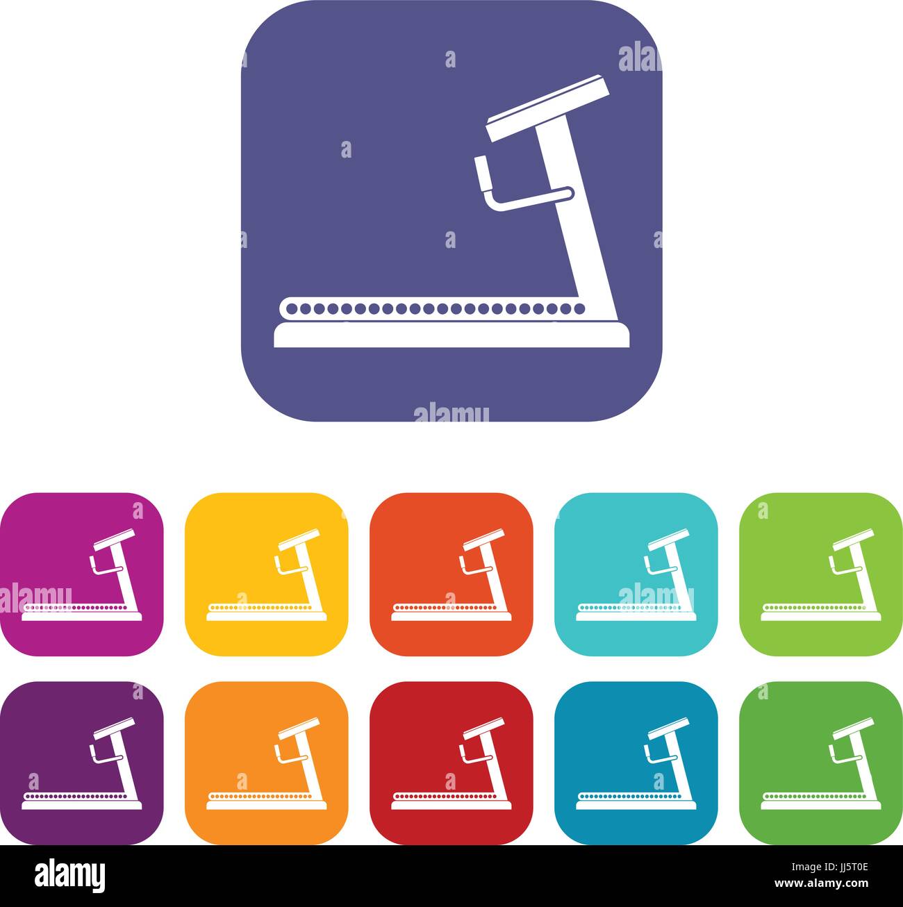 Treadmill icons set Stock Vector Image & Art - Alamy