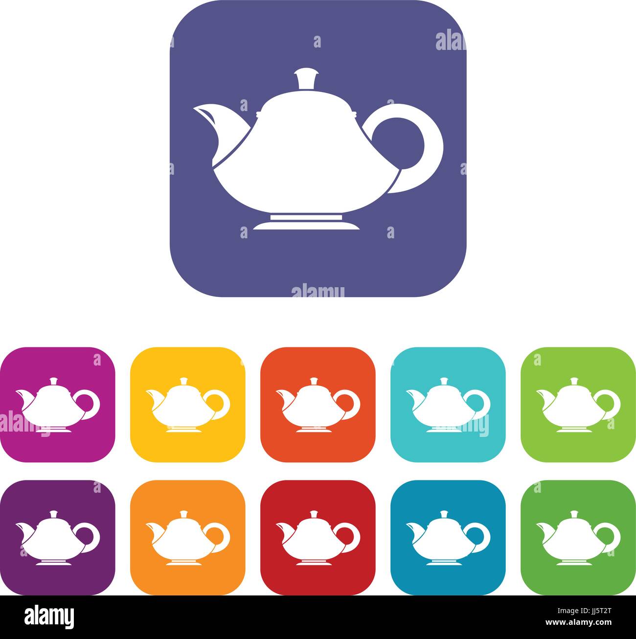 Teapot icons set Stock Vector Image & Art - Alamy
