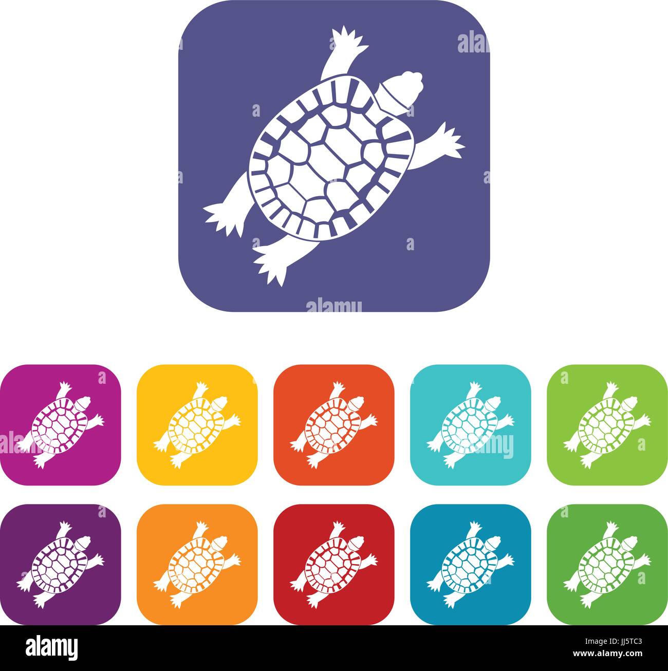 Turtle icons set Stock Vector Image & Art - Alamy