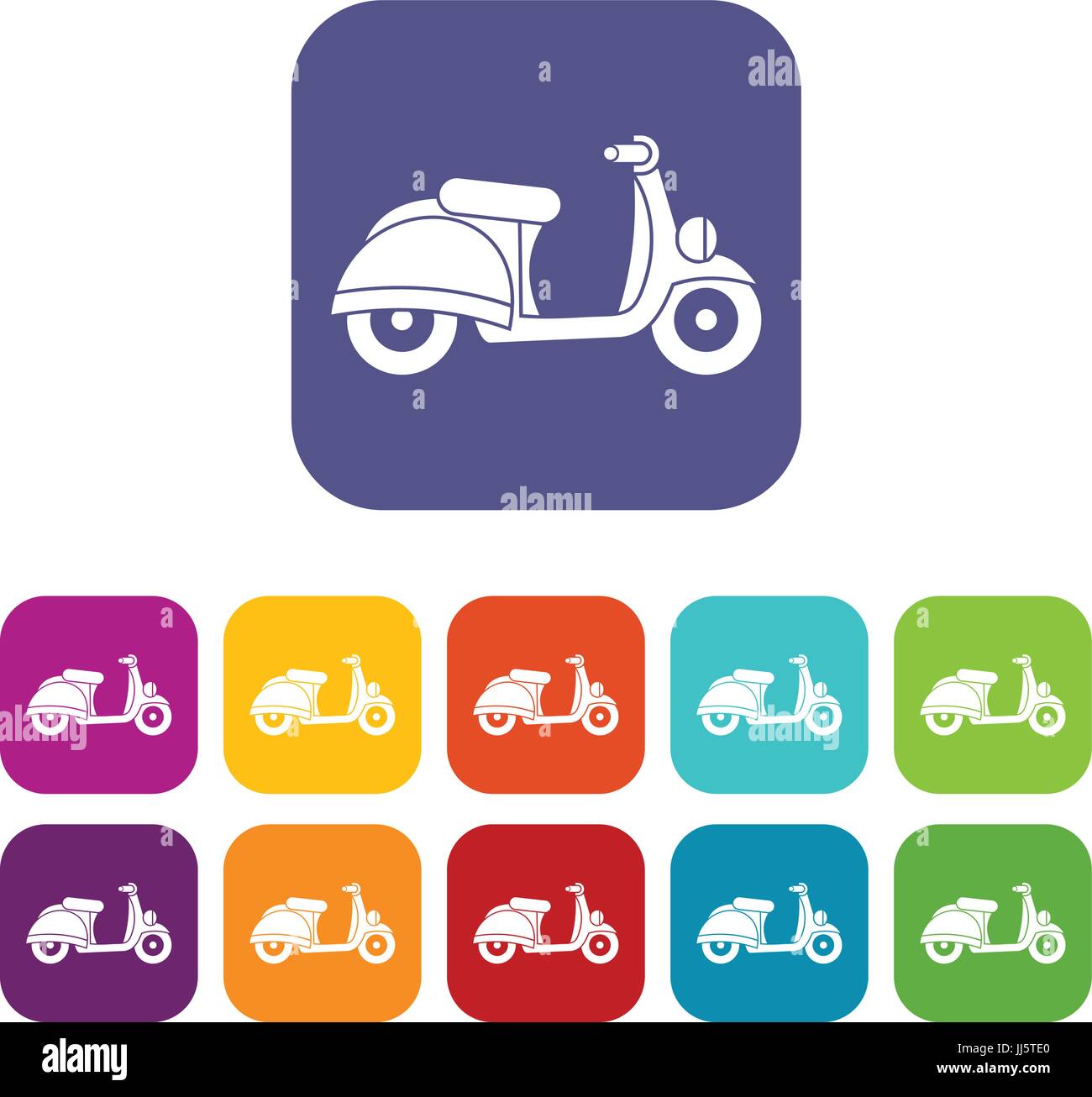 Motorbike icons set Stock Vector Image & Art - Alamy