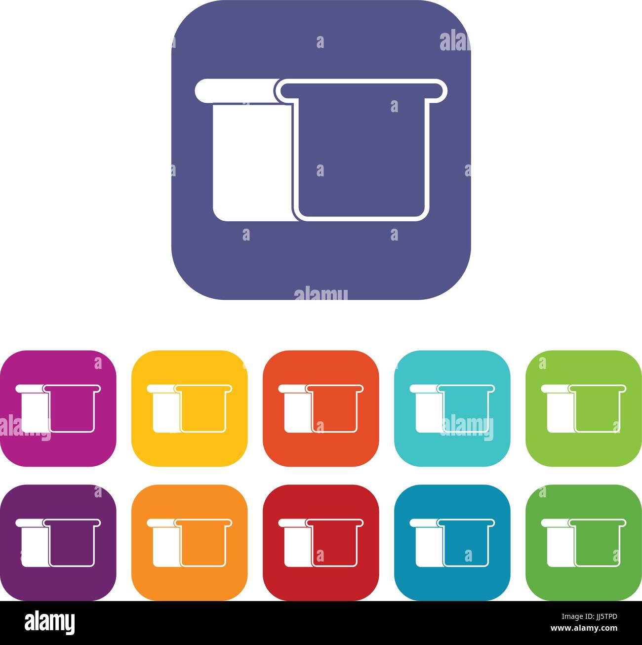 White bread icons set Stock Vector Image & Art - Alamy