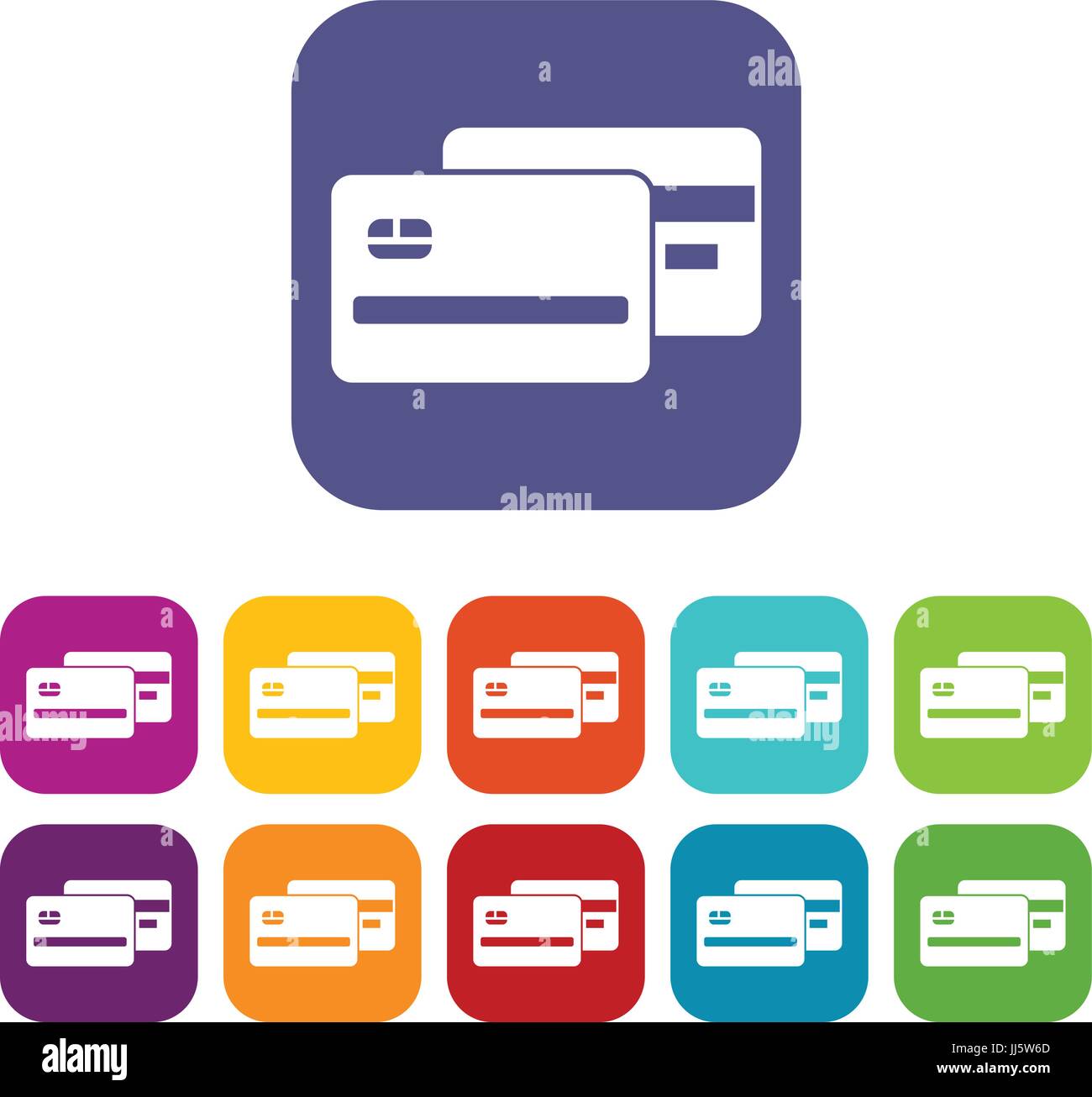 Credit card icons set Stock Vector Image & Art - Alamy