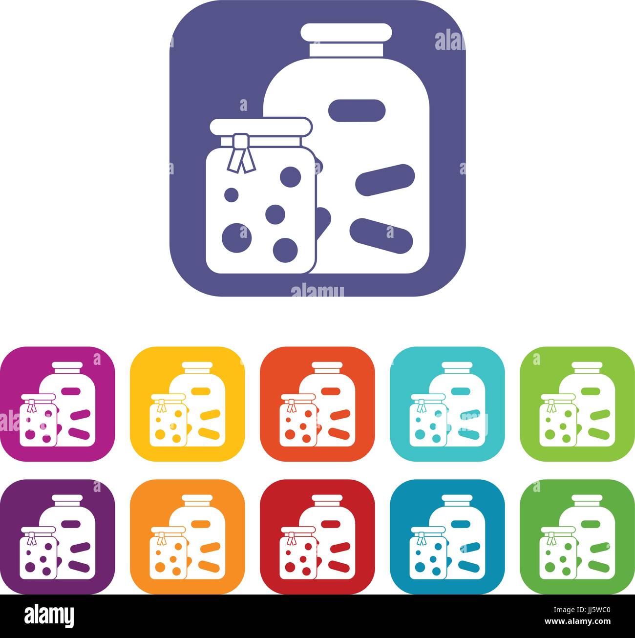 Sweet jar cutout Stock Vector Images - Alamy
