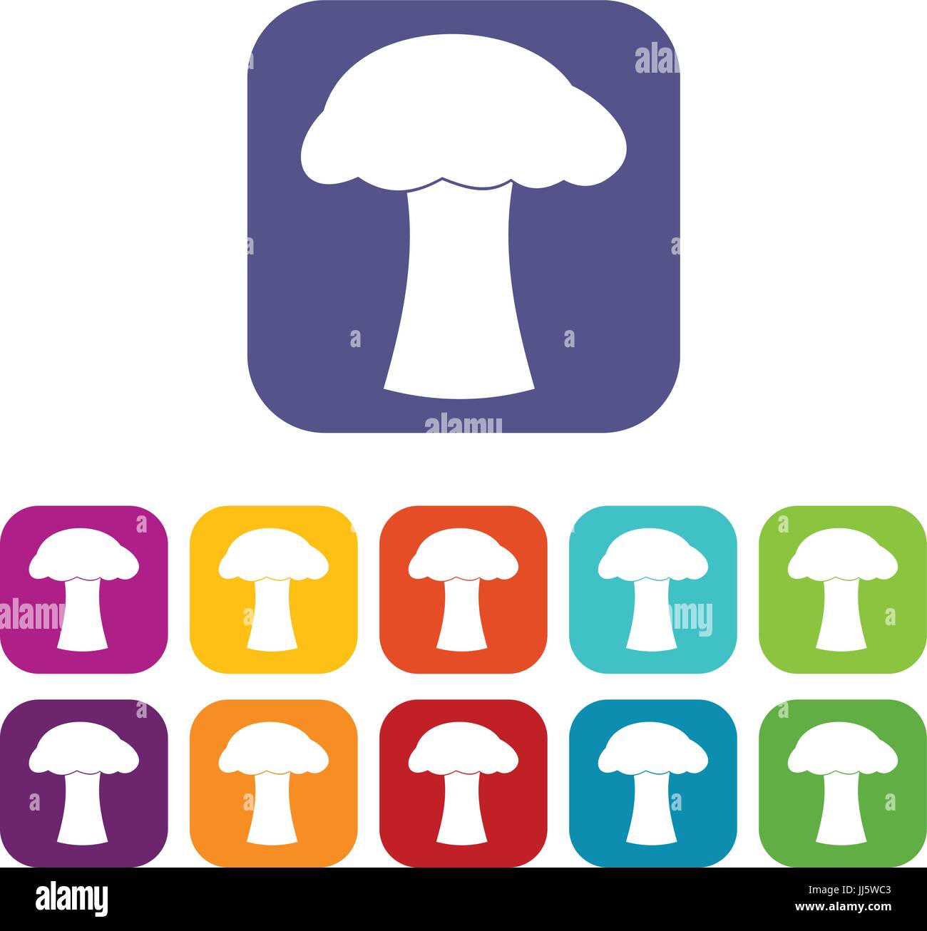 Mushroom icons set Stock Vector Image & Art - Alamy