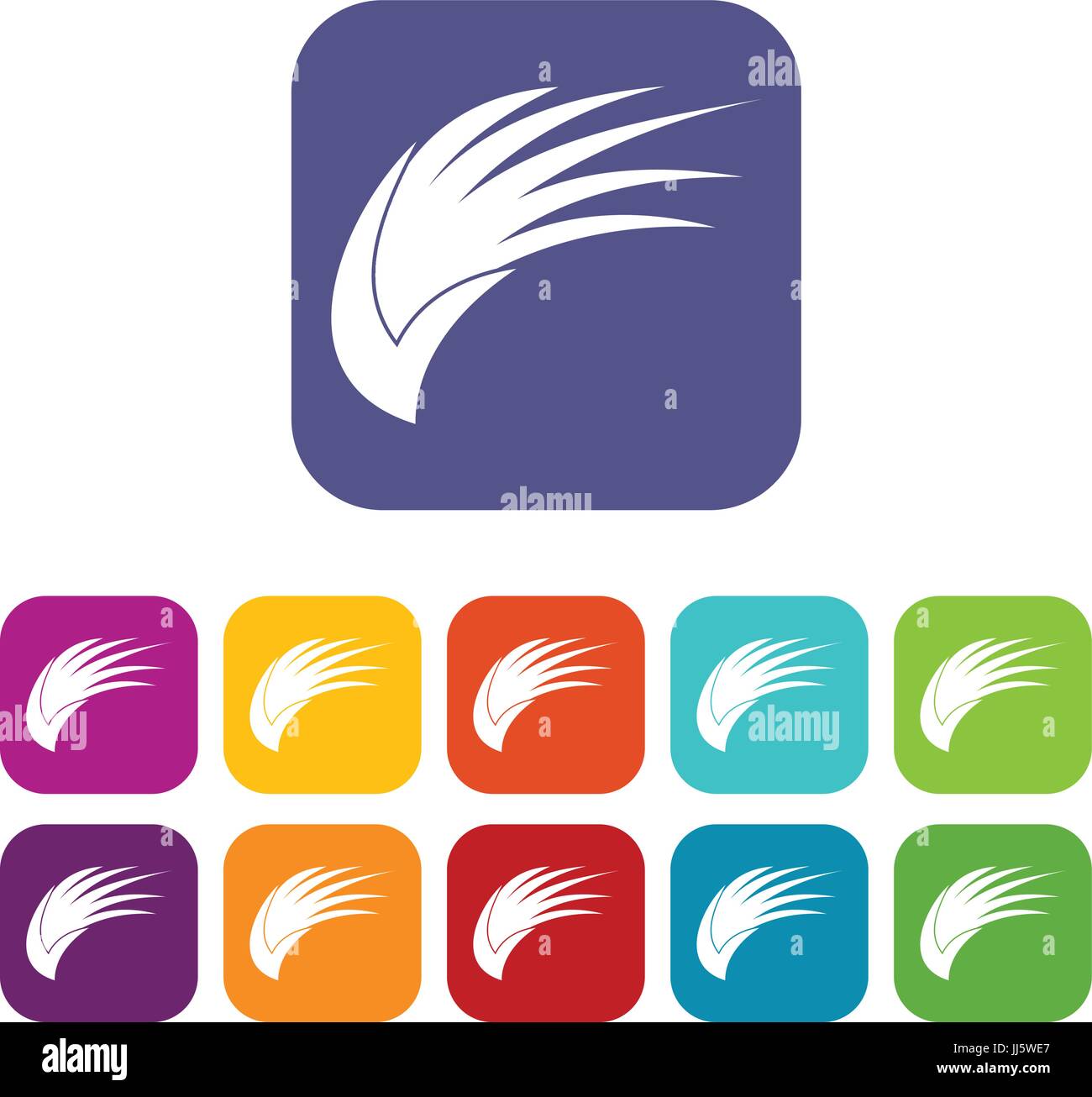 Wing icons set Stock Vector Image & Art - Alamy