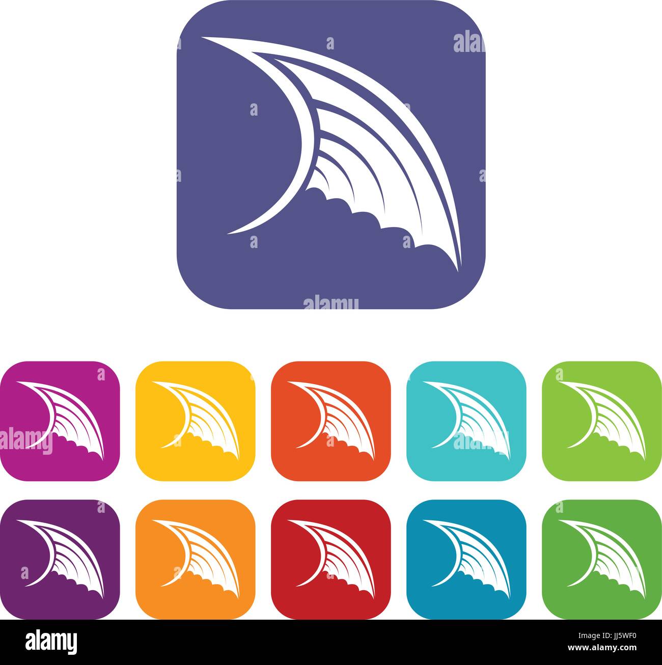 Wing icons set Stock Vector Image & Art - Alamy