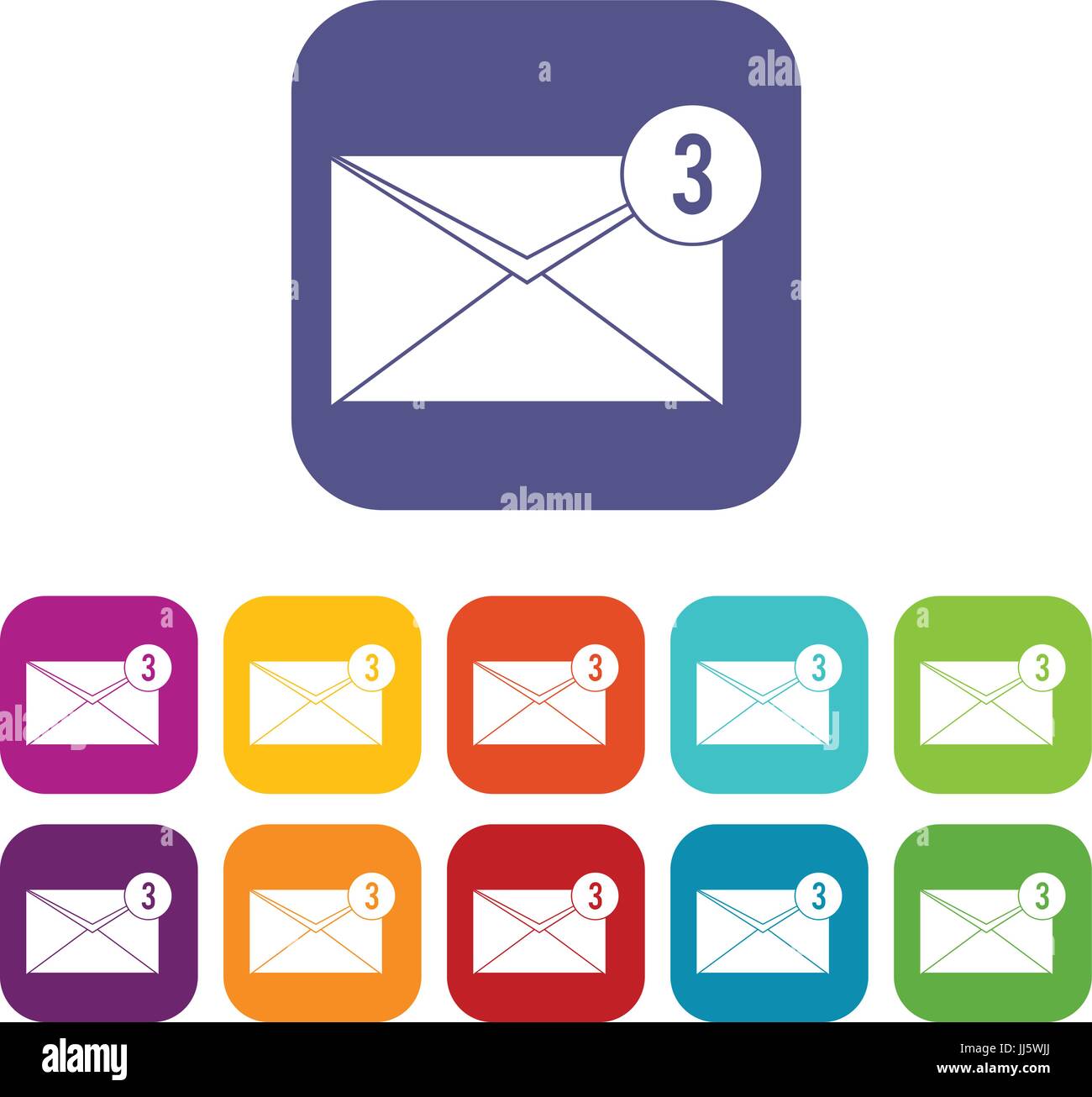 Red open envelope sheet Stock Vector Images - Alamy