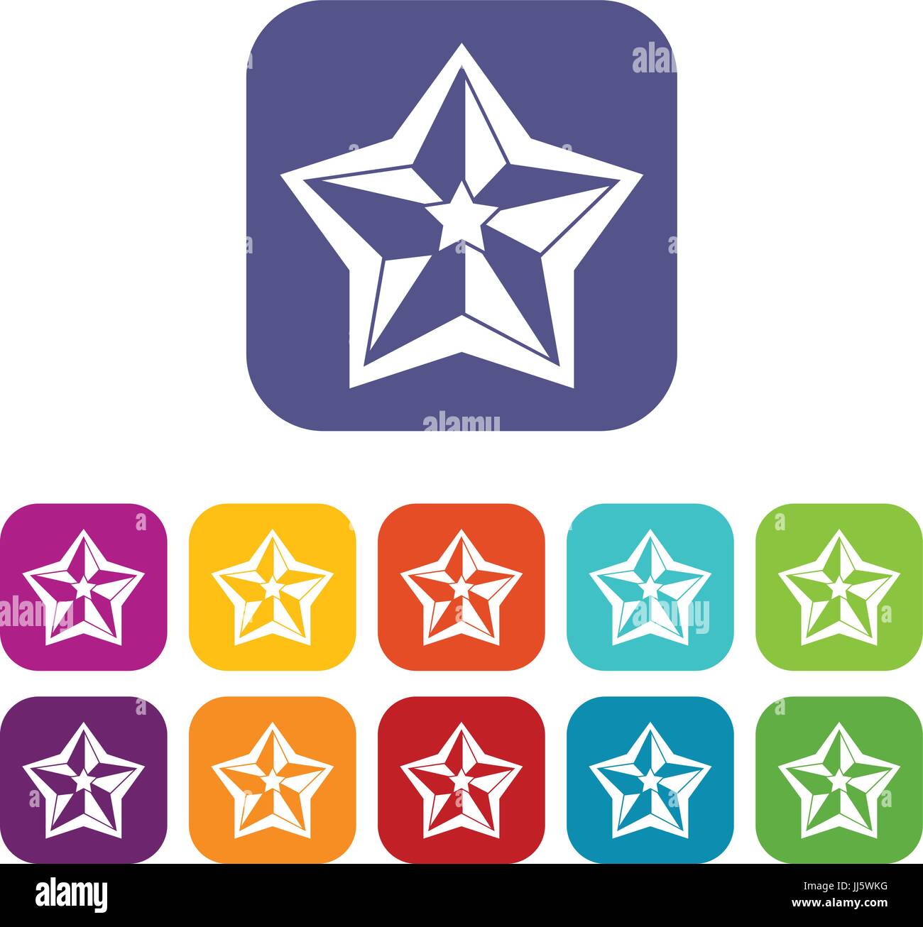 Star icons set Stock Vector Image & Art - Alamy