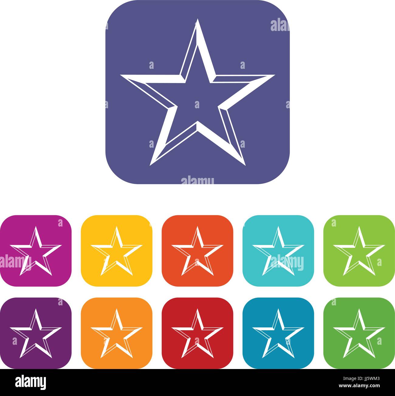 Star icons set Stock Vector Image & Art - Alamy
