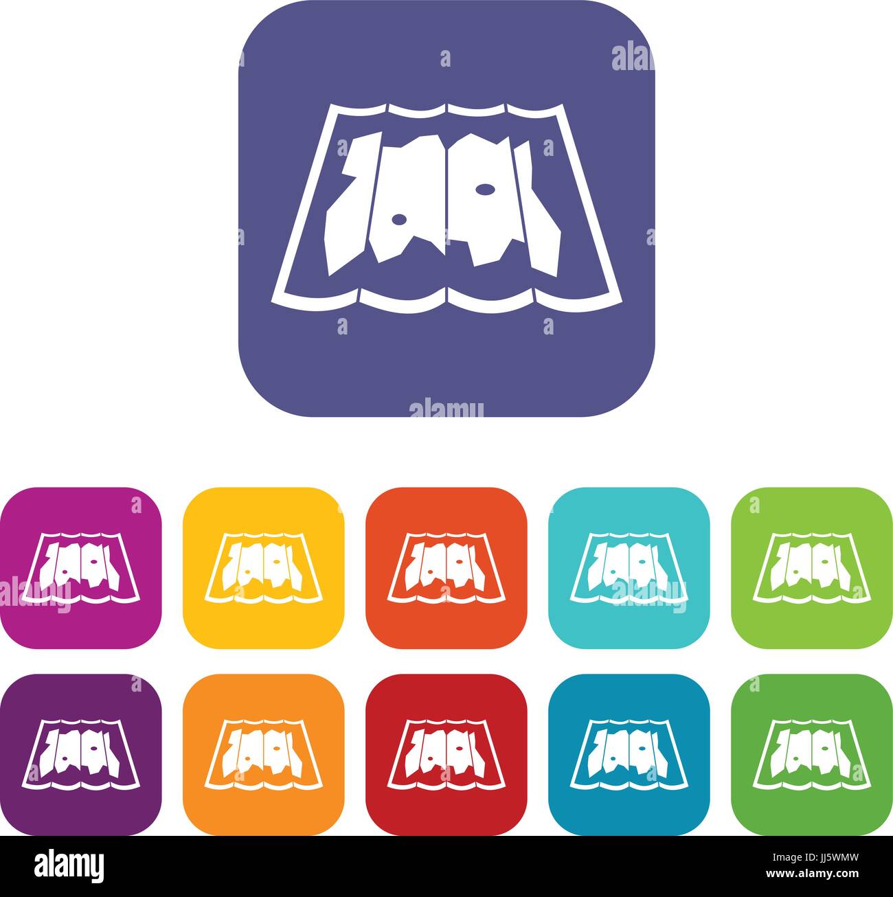 Map marker and exploration icons Stock Vector Images - Alamy