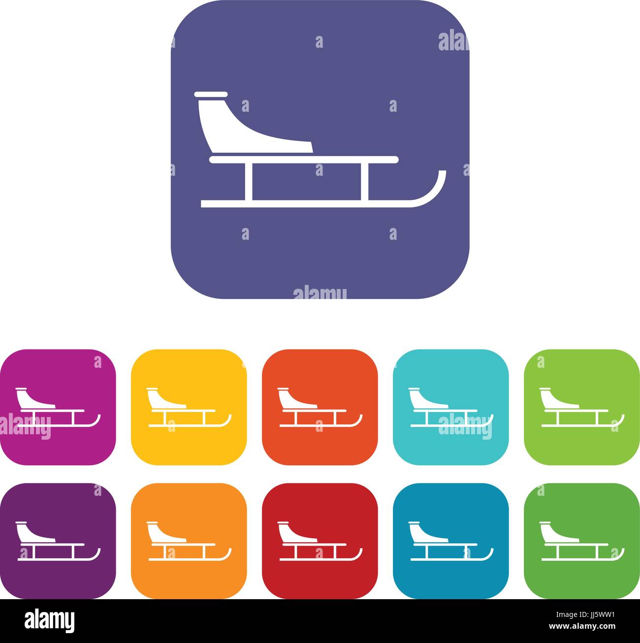 Sled icons set Stock Vector Image & Art - Alamy