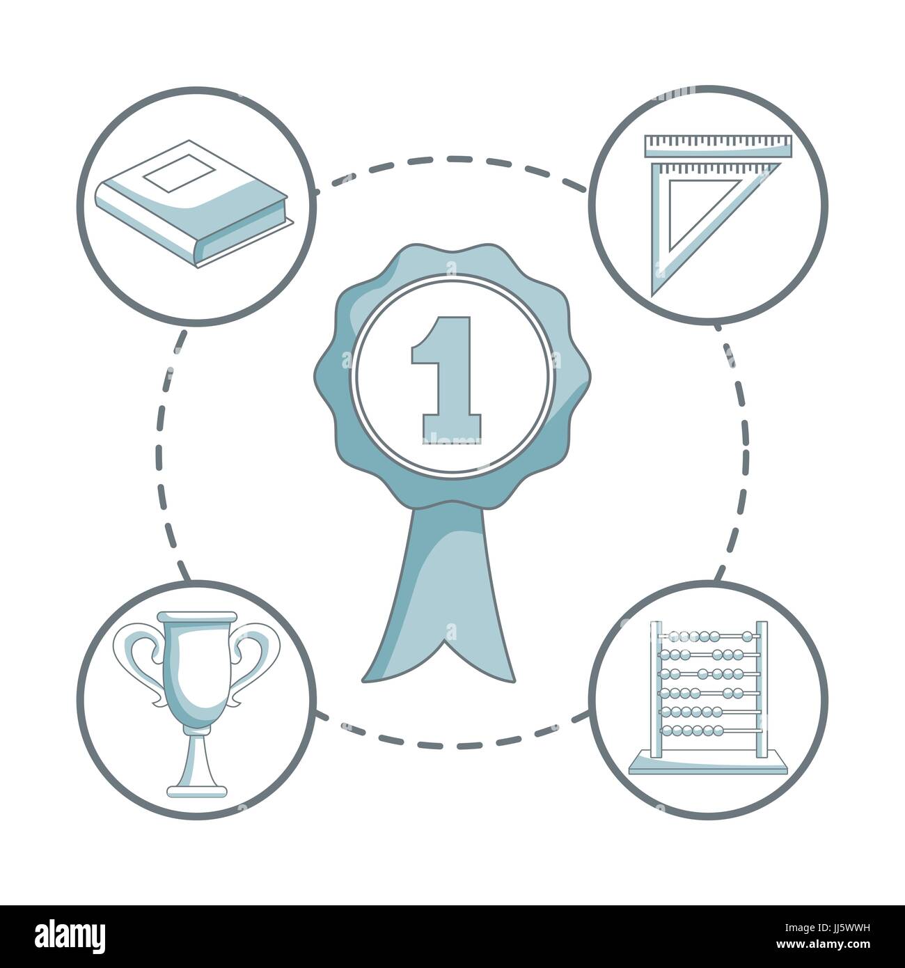 white background with color silhouette shading of label prize number ...