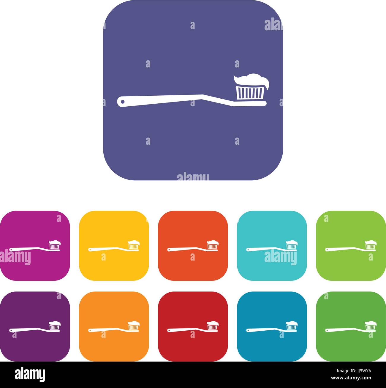Blue toothbrush in red Stock Vector Images - Alamy
