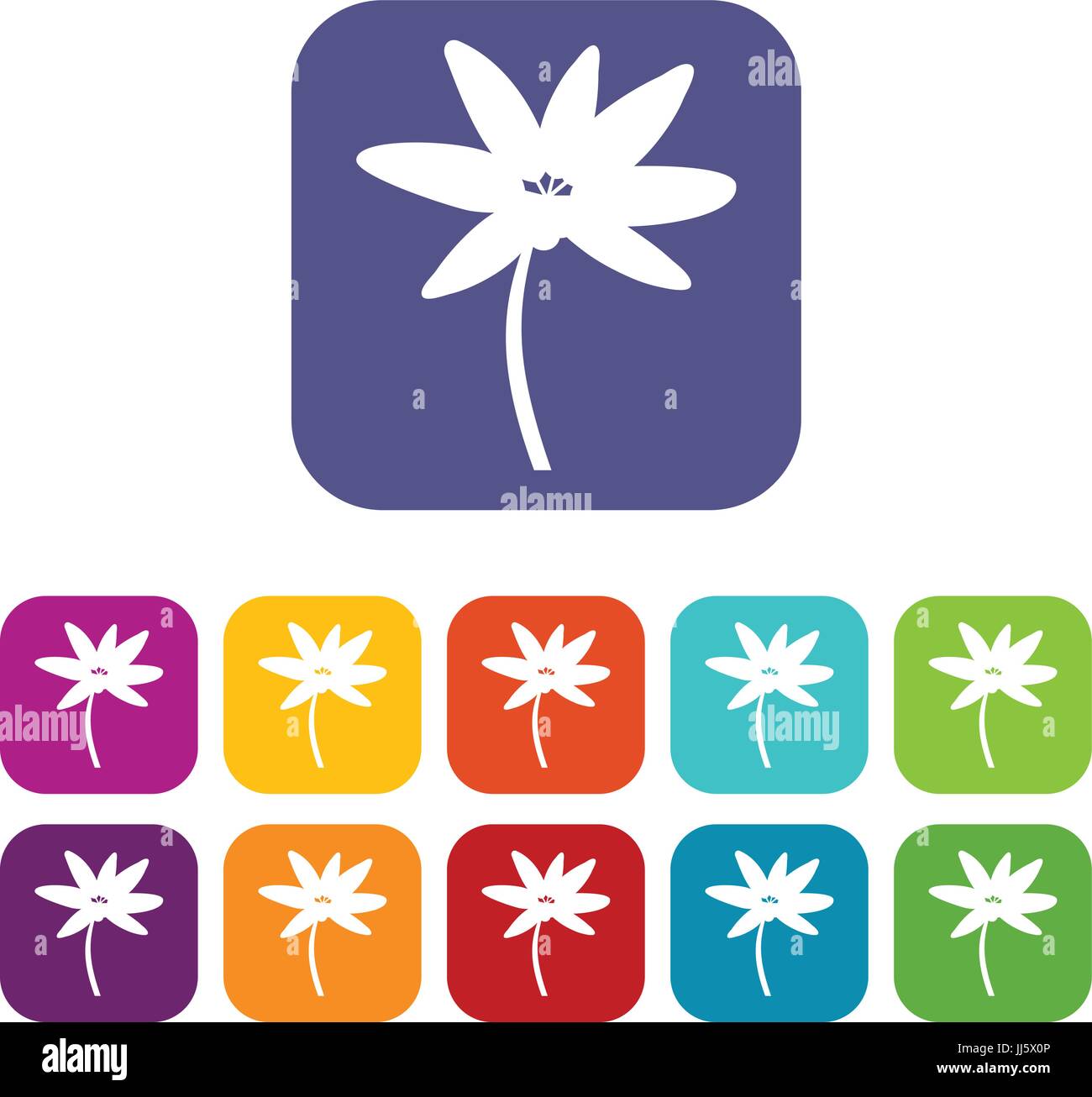 Tropical palm tree icons set Stock Vector Image & Art - Alamy