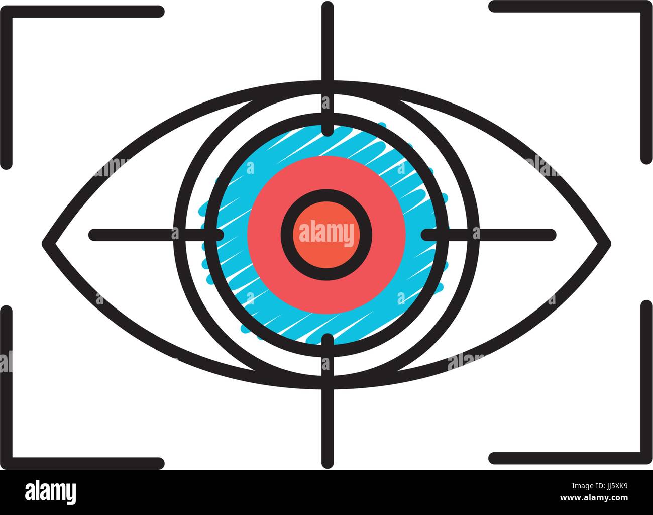 visual technology connect in the cyberspace structure Stock Vector ...