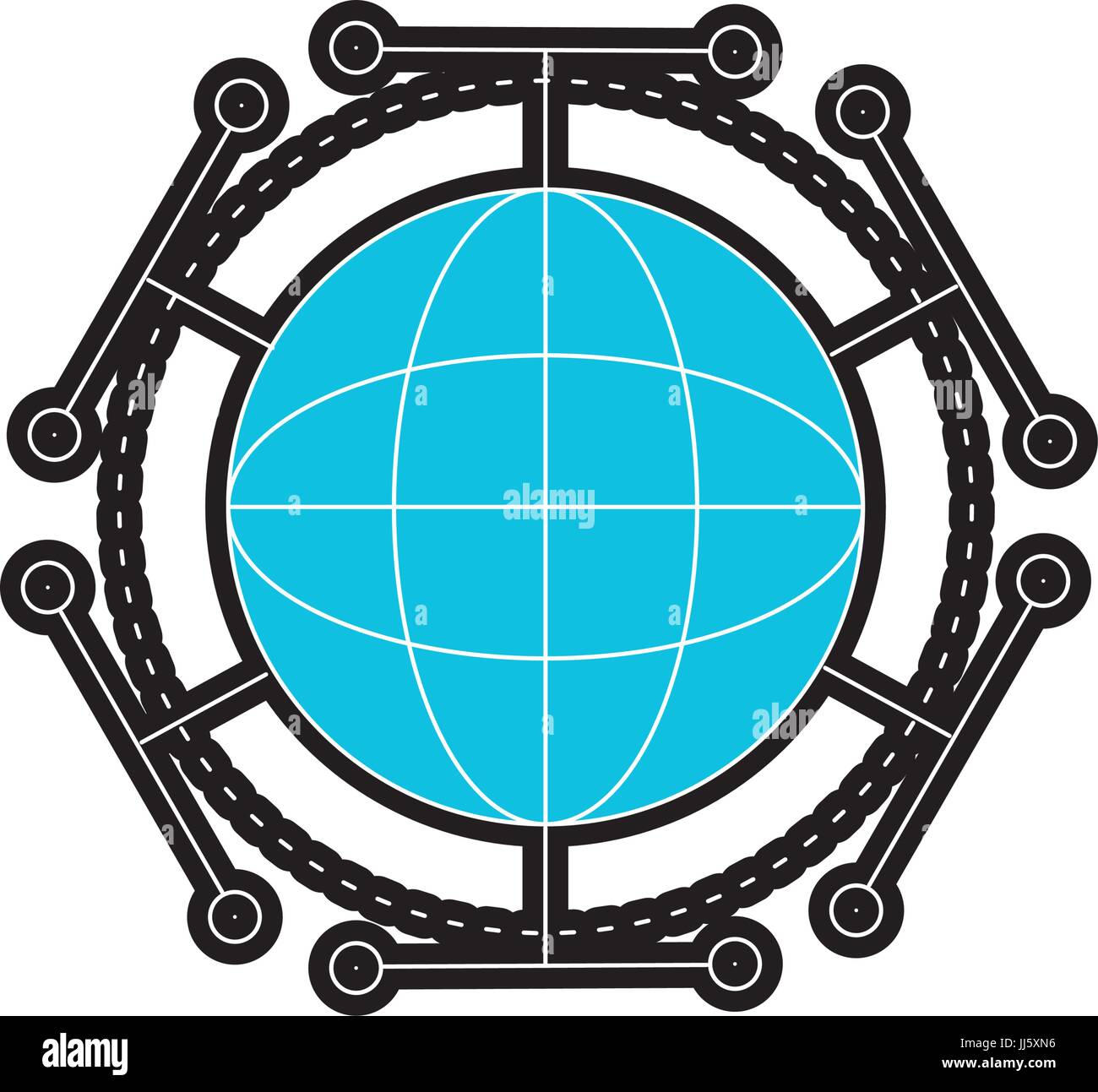 global digital technology data connection Stock Vector Image & Art - Alamy