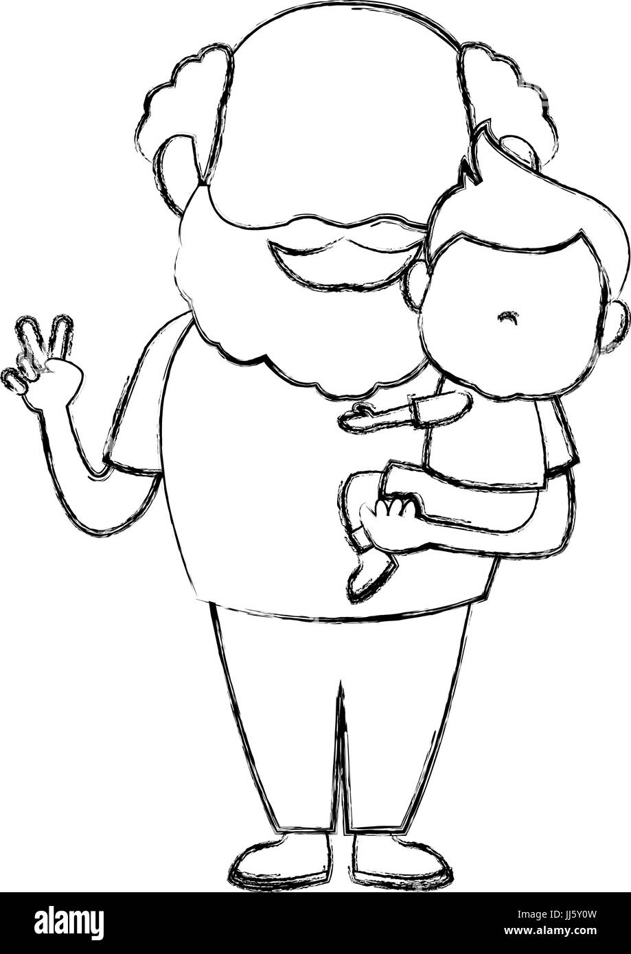 Grandpa lifestyle Black and White Stock Photos & Images - Alamy