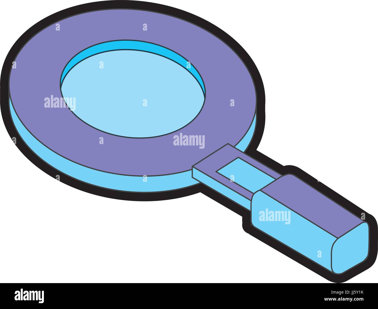 magnifying glass tool to search and explore Stock Vector Image & Art ...