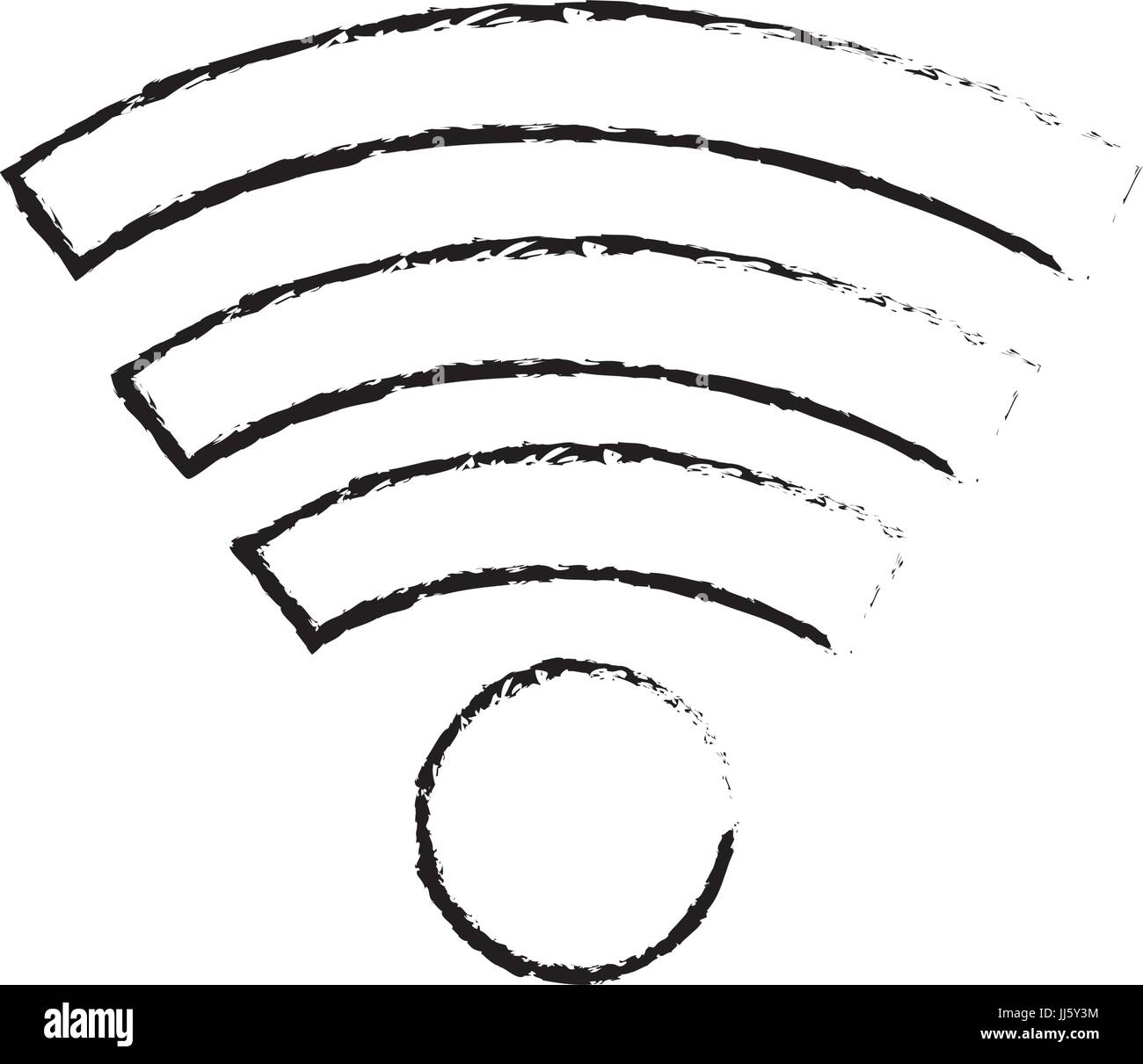 figure wifi technology to connect in the digital network Stock Vector ...