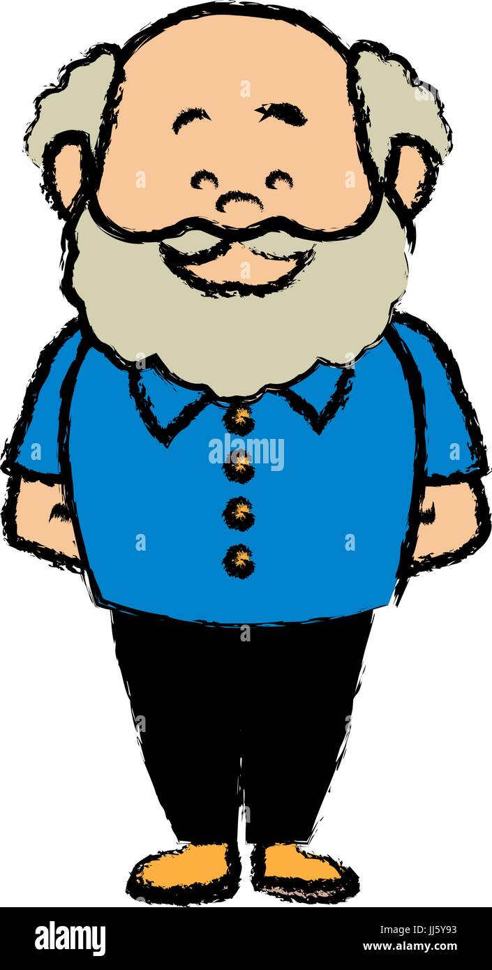 portrait grandfather man family person Stock Vector Image & Art - Alamy