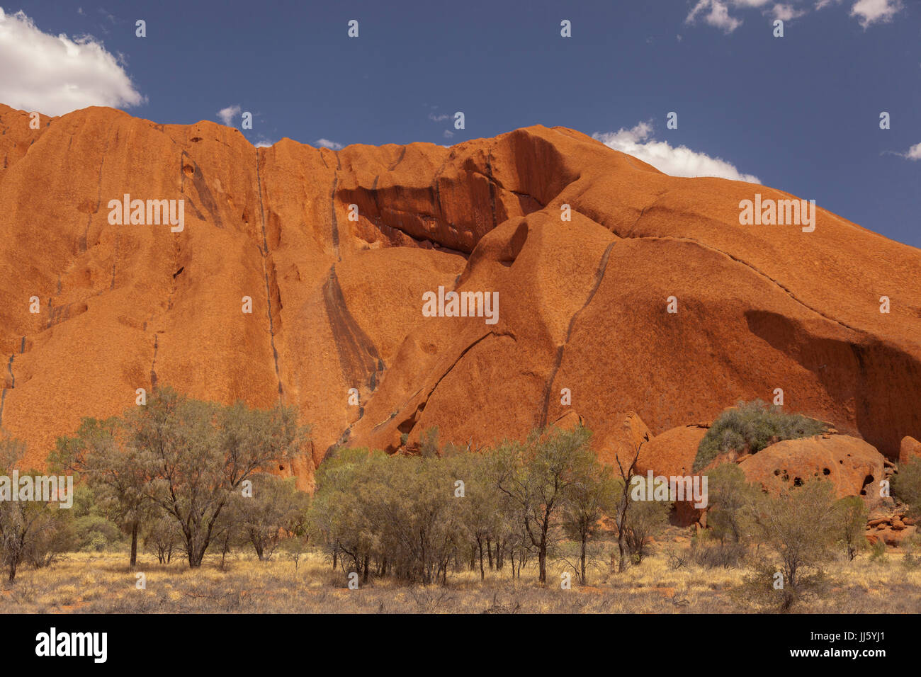 Uluru, (Ayers Rock), close up views of the different areas around Uluru ...