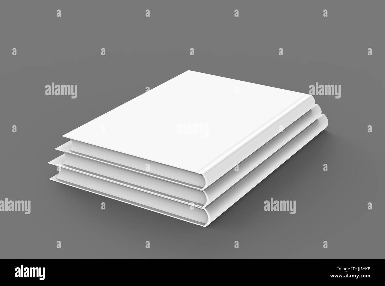 Hardcover books template, stack of blank books mockup for design uses ...