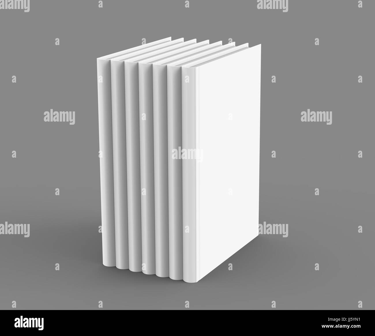 Hardcover book template, blank standing books mockup for design uses ...