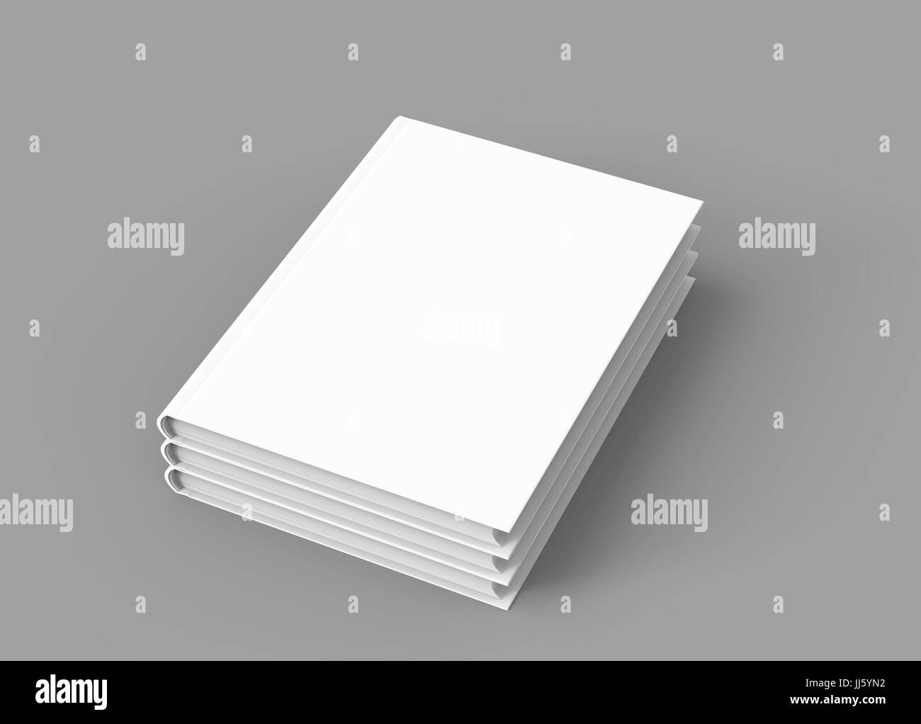 Hardcover books template, stack of blank books mockup for design uses ...