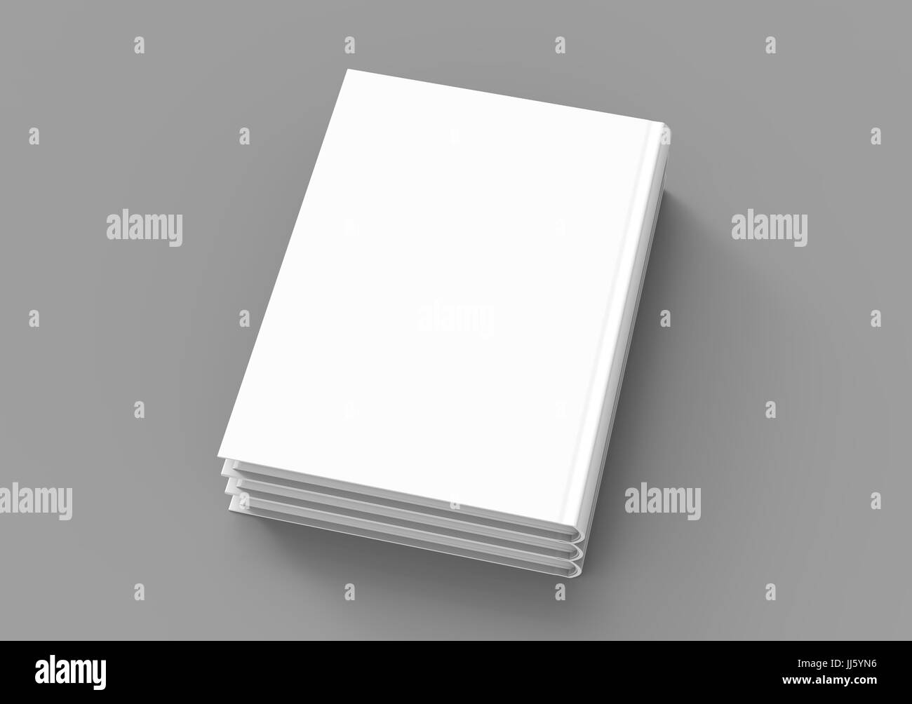 Hardcover books template, stack of blank books mockup for design uses ...