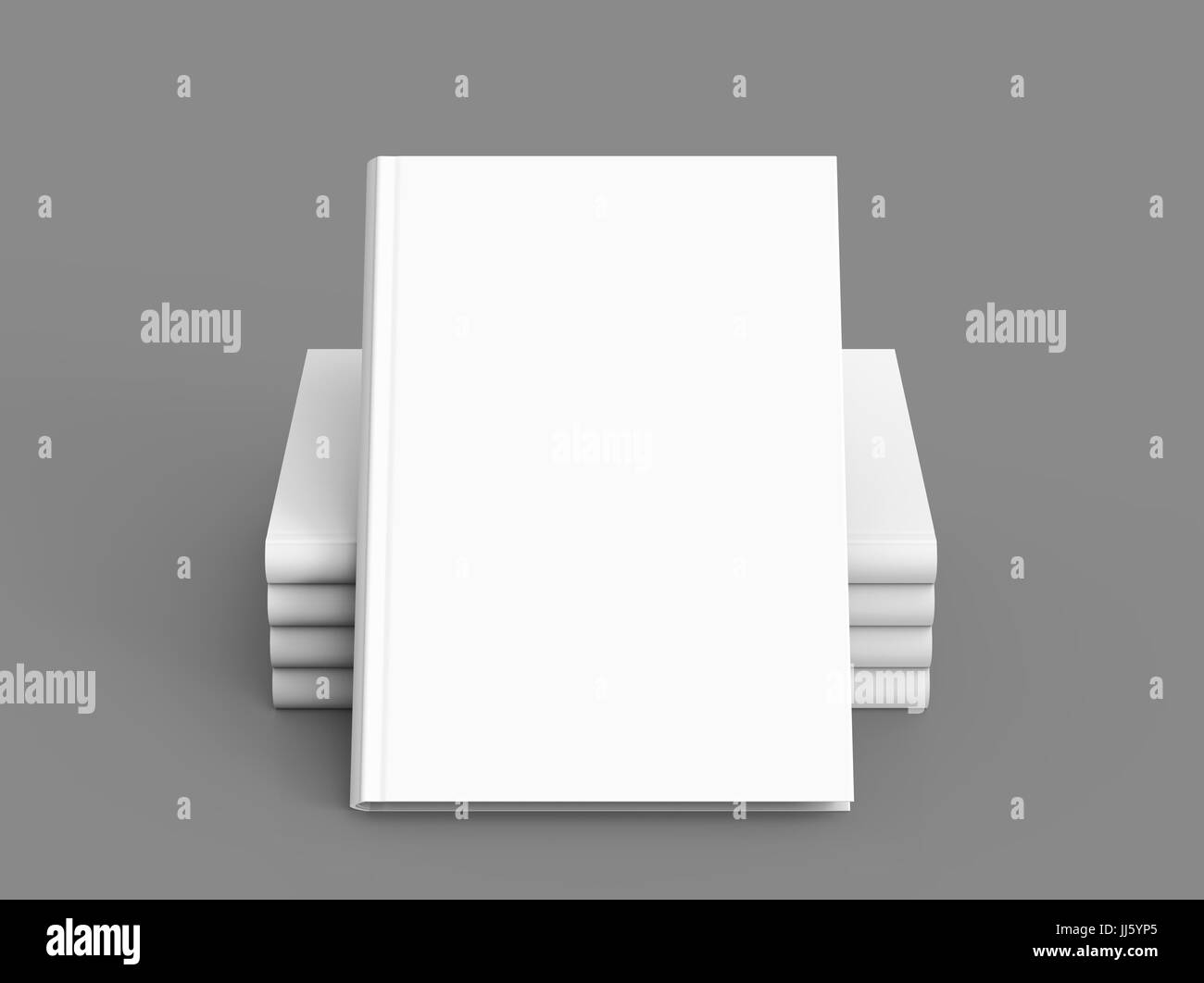 Hardcover books template, stack of blank books mockup and one lean on ...