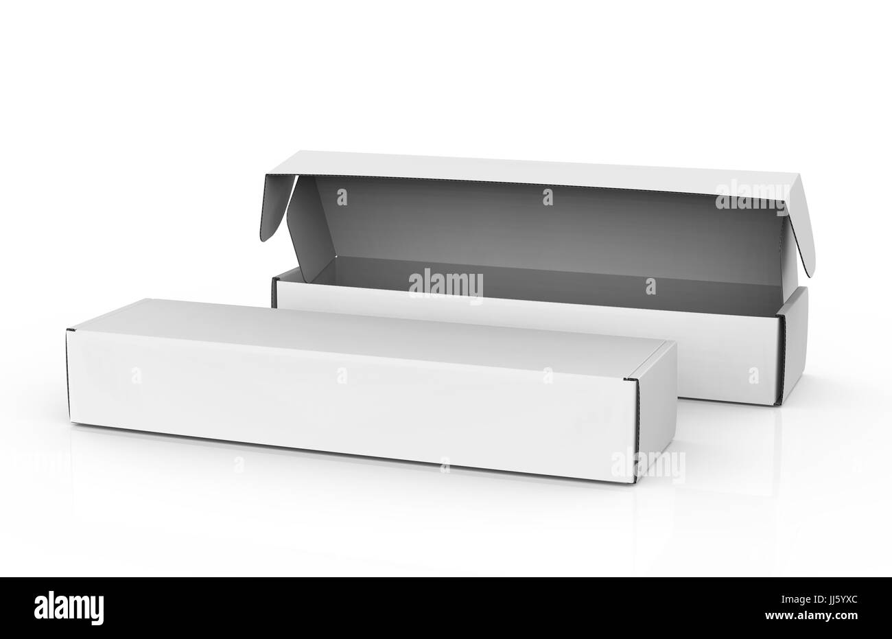 Blank paper box mock up, packaging elements for design uses in 3d ...