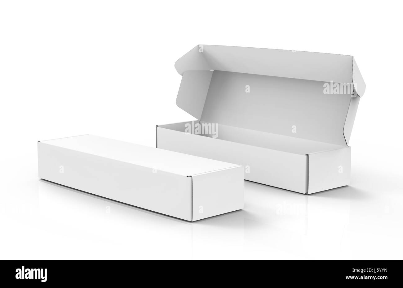 Blank paper box mock up, packaging elements for design uses in 3d ...